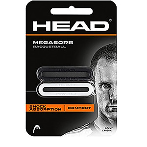 HEAD Megasorb Racquetball Racket Vibration Dampener - Racquet String Shock Absorber, Silver