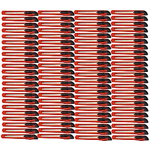 100 Bulk Small Red Utility Knife Box Cutters Snap Off Blade 9MM Blade