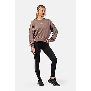 NEBBIA Black Mesh Design Leggings Breathe 401