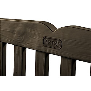 Keter Eden 70 Gallon Storage Bench Deck Box for Patio Furniture, Front Porch Decor and Outdoor Seating – Perfect to Store Garden Tools and Pool Toys,Brown / Brown