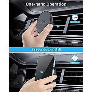 YOSH New MagSafe Air Vent Car Mount Magnet Mobile Phone Holder for Car Vent Car Cradle for iPhone 14 13 12 Pro Max Plus Mini MagSafe Case All Phones Without Extra Metal Plates