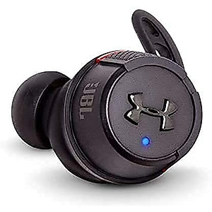 JBL UA True Wireless Flash Sport in-Ear Headphones On-The-Go Bundle with Deluxe CCI Premium Case (Black) (Renewed)