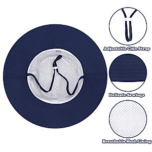 Sarfel Baby Sun Hat Summer Baby Boy Hats UPF 50+ Sun Protection Toddler Hat Bucket for Baby Girl Adjustable Kid Cap Navy 2-5 Years