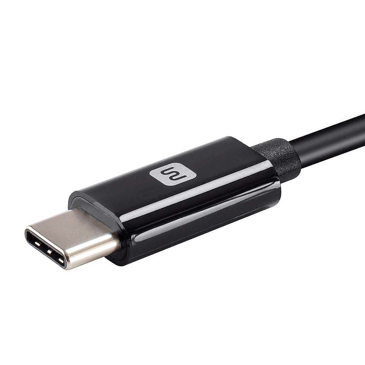 Monoprice Lightning to USB-C Charging Cable - Apple MFi Certified, 1.5 Feet, Black - Essential Series