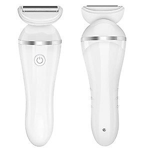 MHSY Electric Razor for Women, 3 in 1 Womens Shaver for Pubic Hair, Wet Dry Hair Removal Cordless Bikini Trimmer for Legs Underarms and Bikini Line Painless USB Rechargeable Lady Body Shaver