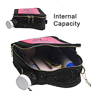 KUANG! Women Fashion Sequin Crossbody Bag Girl's Fun Gasoline Handbag Shoulder Bag for Women Messenger tote Bags