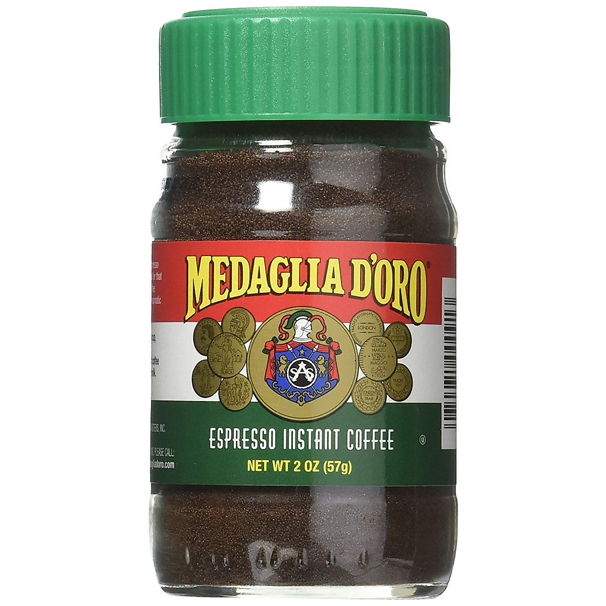 Medaglia D'Oro Espresso Instant Coffee, 2 Oz - PACK OF 4