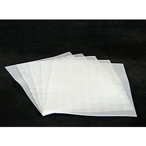 US Made 5 Plastic Drainage Mesh/Screen/Net for Potted Plants & Bonsai Pots - 10.5"x 13.5" White