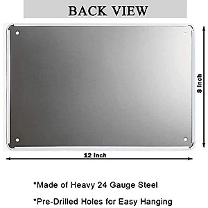 Retro Funny Metal Sheet Signs Mendocino, California, Wall Decoration, size:8 x 12