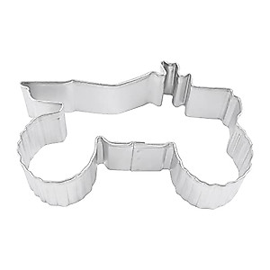 R & M International 8003 Four Wheeler ATV Shaped Tinplated Steel Cookie Cutter, 3.75", Gift Tag Carded