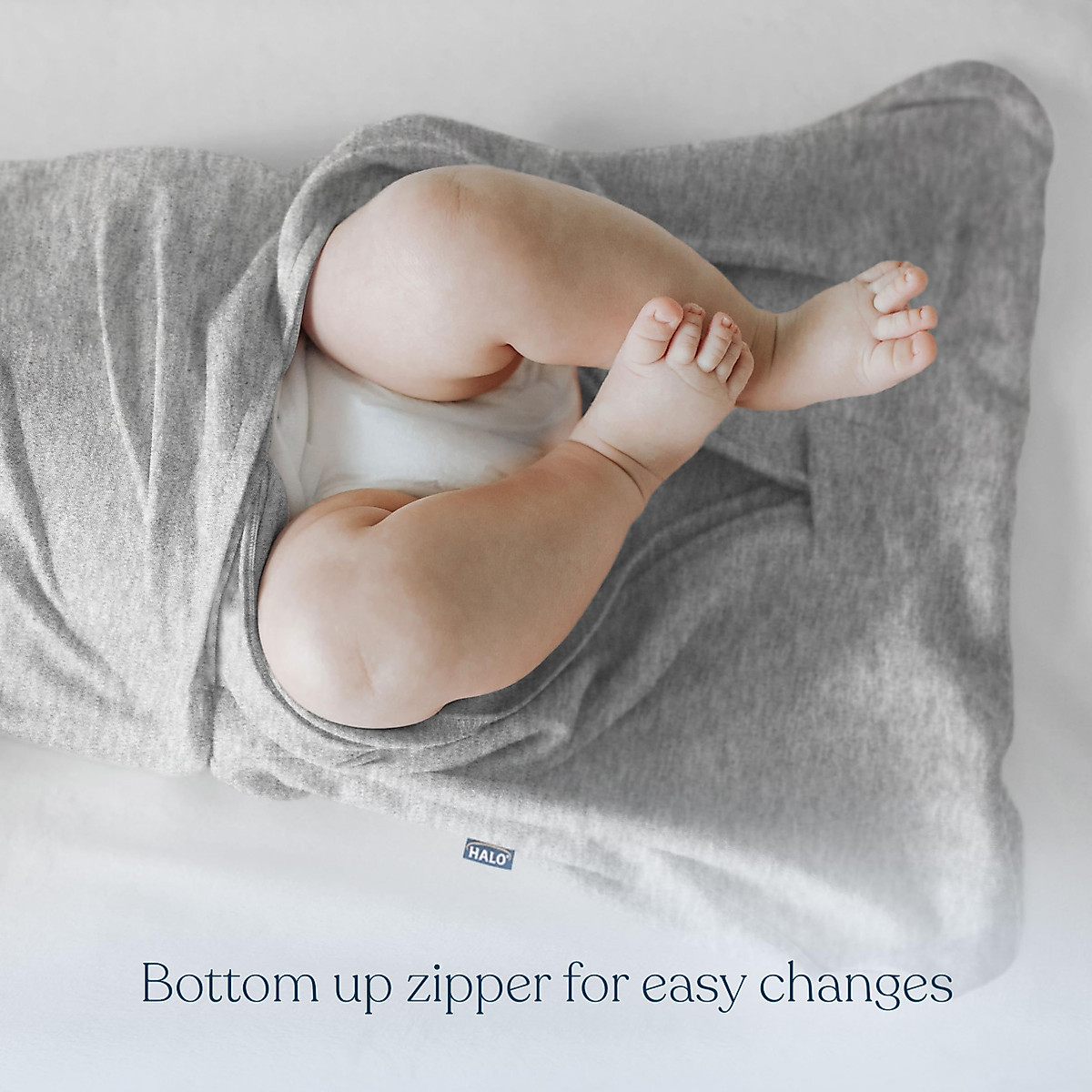 HALO Baby Sleepsack Swaddle Wearable Blanket, 3-Way Adjustable Infant Sleepsack, TOG 1.5, Ideal Temp, Navy/Orange, Small, 3-6 Months, 12-18 Pounds