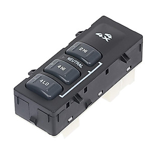 15067877, 19168769 4WD Selector Switch, 4x4 Wheel Drive 3 Button Transfer Case Switch fitS for Chevrolet Silverado 1500/2500 /3500 2001-2002/For for GMC K1500/K2500 Suburban 1998-1999/ for GMC SIER