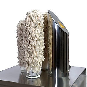 Commercial Wine Glass Polisher Machine - Electric Glass Polishing Machine with 3 Cloth Polishers - Stainless Steel Glass Polisher for Wineries, Bars, and Restaurants and More