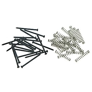 Dopro Pack of 20 Bass Guitar Pickup Mounting Screws Pickup Springs for Precision P Bass or J Bass or P90 Soap Bar Pickups Black