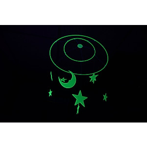 9 Piece Glow in The Dark Star Hanging Mobile