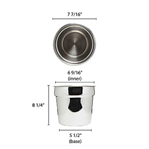 Excellante 4-Quart Stainless Steel Inset Pan