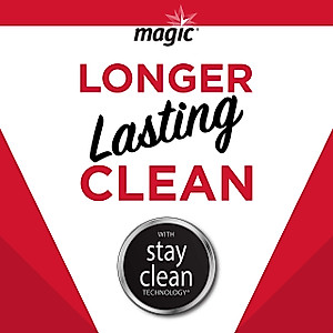 Magic Stainless Steel Cleaner Aerosol - 17 Ounce - Removes Fingerprints Residue Water Marks and Grease From Appliances - Refrigerator Dishwasher Oven Grill etc