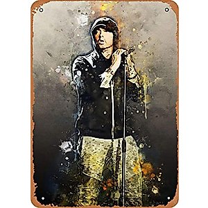 GCOCL Watercolors A Rapper Plaque Poster Metal Tin Sign 8" x 12" Vintage Retro Wall Decor