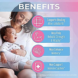 Vegan Postnatal Probiotic by MaryRuth's - Capsules Loaded with Essential Nutrients for Breastfeeding Moms - Nursing Probiotics with Vitamins, Minerals & Antioxidants for Mother & Child - 30 Servings