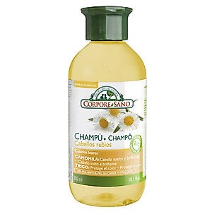 Corpore Sano Chamomile, Birch & Wheat BLONDE AND DELICATE HAIR SHAMPOO-HYPOALLERGENIC-Certified Organic Growing- 300 ml /10.1 fl.oz.