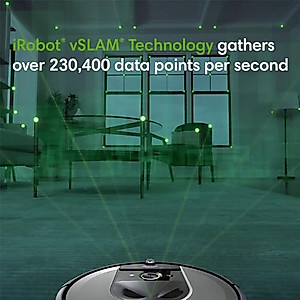 iRobot Roomba i8+ (8550) Self-Emptying Robot Vacuum, Automatic Dirt Disposal, Empties Itself for up to 60 Days, Wi-Fi, Smart Mapping, Compatible with Alexa, Medium Silver