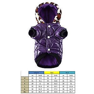 Pet Clothes for Medium Dogs Male Small Pet Puppy Warm Winter Sweater Hoodie Doggy Cat Waterproof Coat for Small Breed Dog Chihuahua Medium Dogs Female
