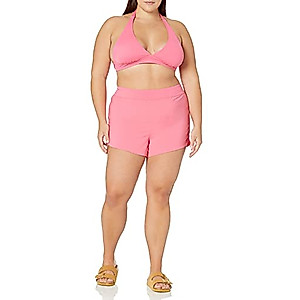 Amazon Essentials Women's Swim Short, Hot Pink, Medium