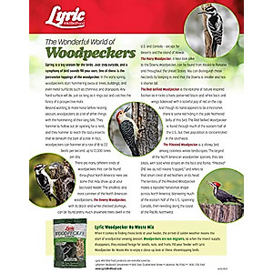 Lyric Woodpecker Wild Bird Seed, No Waste Bird Seed with Nuts, Dried Fruit & Shelled Seeds - 5 lb. Bag