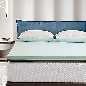 TEKAMON 3 Inch Memory Foam Mattress Topper California King Size,High Density Gel-Infused Cooling Foam Mattress Topper,with Removable & Washable Bamboo Fiber Cover