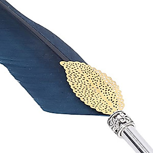 Calligraphy Pen Set Retro Delicate Texture Hollow Design Design Metal Pens with Nib for Home Office School