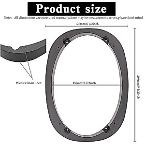 6" X 9" Universal Plastic Vehicle Car Speaker Spacer Adapter Mount Pack of 2