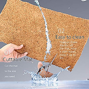 SISIPAI LIFE Reptile Carpet Coconut Fiber, 36" x 18" Reptile Terrarium Substrate Liner, Tortoise Bedding Carpet Mat Supplies for Pet Lizard, Chameleon, Bearded Dragon, Leopard Gecko, Iguana