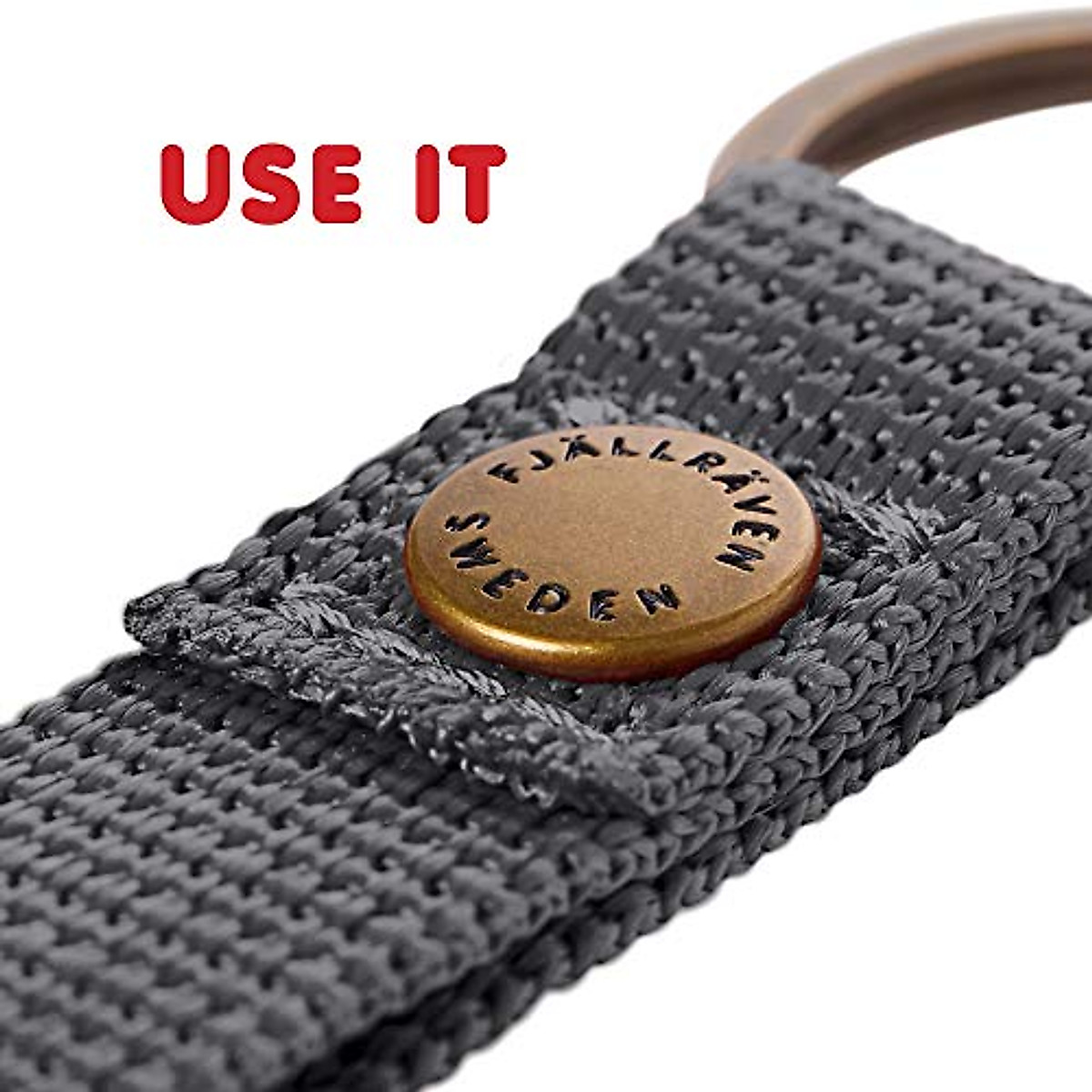 Fjallraven, Kanken Key Ring for Everyday Carry, Super Grey