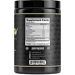 Anabolic Warfare Pump-N-Grow Muscle Pump Supplement Caffeine Free Pre Workout with L-Citrulline, L-Arginine, Beta-Alanine (Fruit Explosion– 30 Servings)