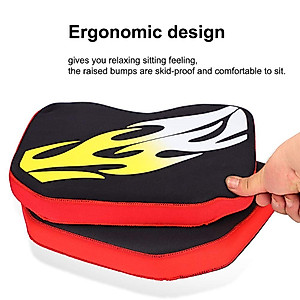 Weiyirot Seat Pad, Safe Soft Kayak Seat Pad, Kayak Seat Cushion, for Fishing for Kayak(Flame)
