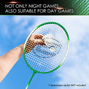 Badminton Shuttlecocks, Badminton Birdies 4pcs - Lighting Glow in The Dark Night