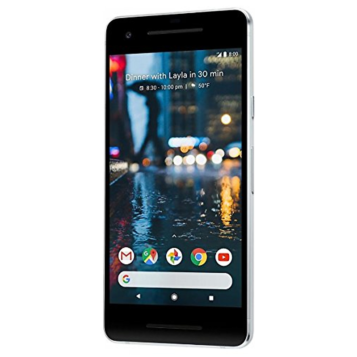 Google Pixel 2 128GB - Clearly White, Google Unlocked Version (Renewed)