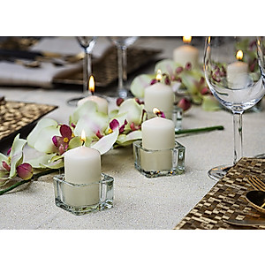 BOLSIUS Ivory Pillar Candles - 20 Pack 2x4 inch Pillar Candle Set - 20 Hours Dripless & Smokeless Clean Burning Dinner Candles - Premium Europen Quality - Palm Oil Free - 0% Animal Fat - Party Candles