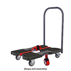 SNAP-LOC 1200 LB Professional E-Track Push CART Dolly Black