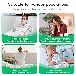 Fanwer Palm Chest Percussion Cup (Small) - Chest Physical Therapy Cup, Break up Mucus, Phlegm Remover, Percussion Treatment for Expectoration Problem and Long-Term Bed Rest Basic Nursing Work