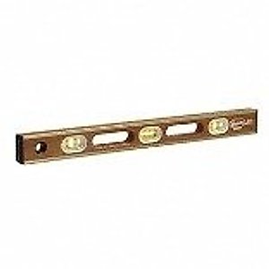 Kraft Tool SL12AB24 Sands Professional Brass Bound Mahogany Level, 6 Vials, 24-Inch