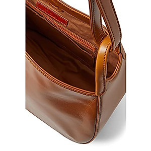 HOBO Arla Shoulder Bag for Women - Leather Construction with Magnetic Disc Closure, and Adjustable Crossbody Strap Truffle One Size One Size