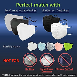 JKKL PuriCurrent, Black & White 4-Speed Bundle set. Breath easy. Clip on Mask and Get More Ventilating & Filtered Fresh Air. No Extra Accessories Required. Save money.