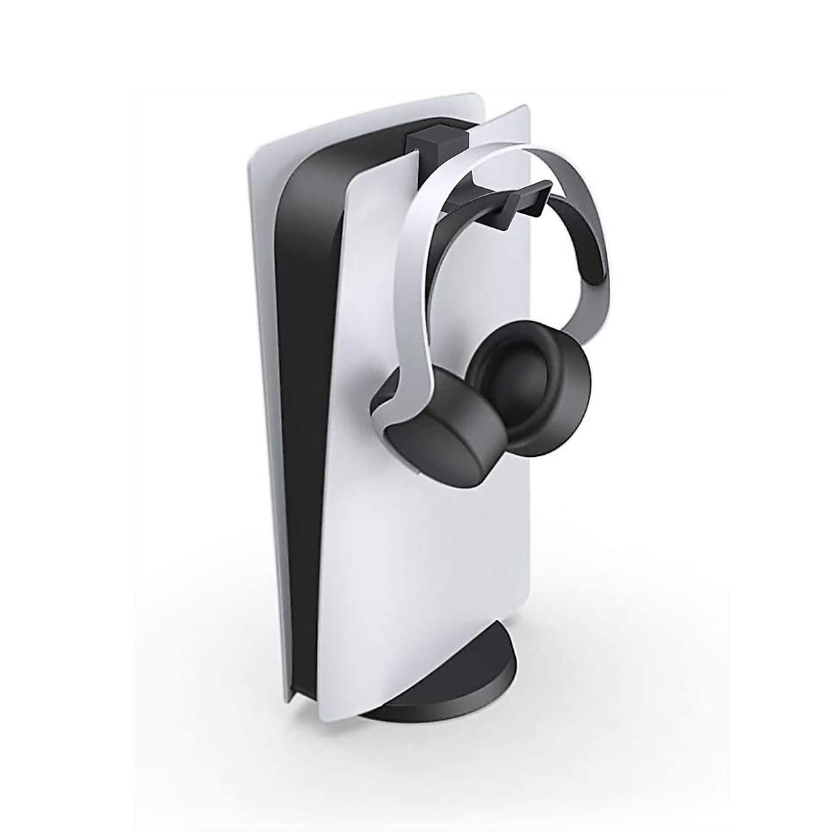 ECHZOVE PS5 Headset Stand, PS5 Headphone Hook,PS5 Headset Hanger, Compatible with Universal Gaming Headsets - Black