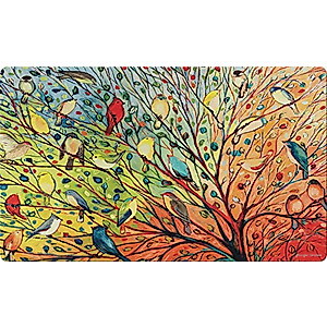 Toland Home Garden 800038 Tree Birds Bird Door Mat 18x30 Inch Spring Summer Fall Outdoor Doormat for Entryway Indoor Entrance