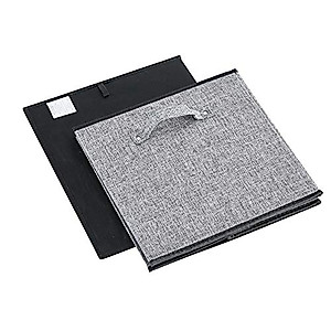 Onlycube Foldable Fabric Storage Bins 13x15x13 inch for Cube Organizer, Collapsible Basket Box Organizer for Shelves and Closet, 4Pack, Grey