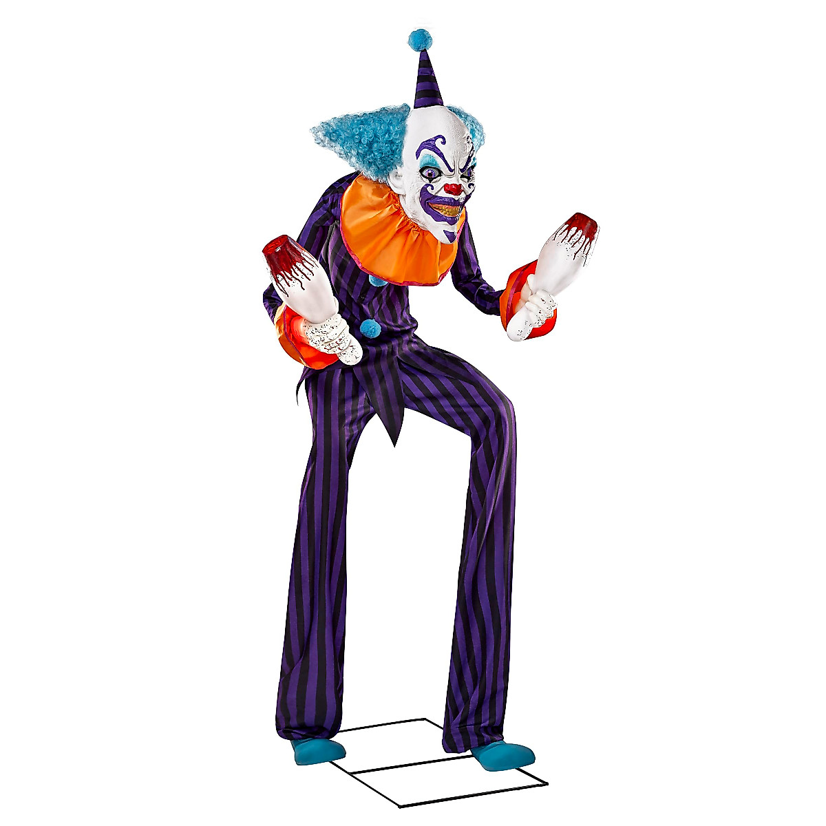 Spirit Halloween 7.9 Ft Stilts Animatronic | Decorations | Animated | Halloween Décor | Clown Animatronic