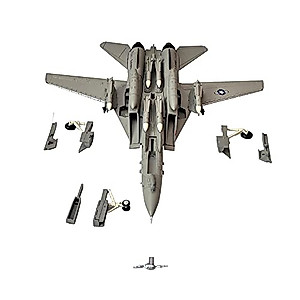 1/100 Scale US Navy Grumman F-14 F-14A F-14B F-14D Tomcat Fighter Aircraft Metal Military Diecast Plane Model Gift Ornament Collection (F-14A)