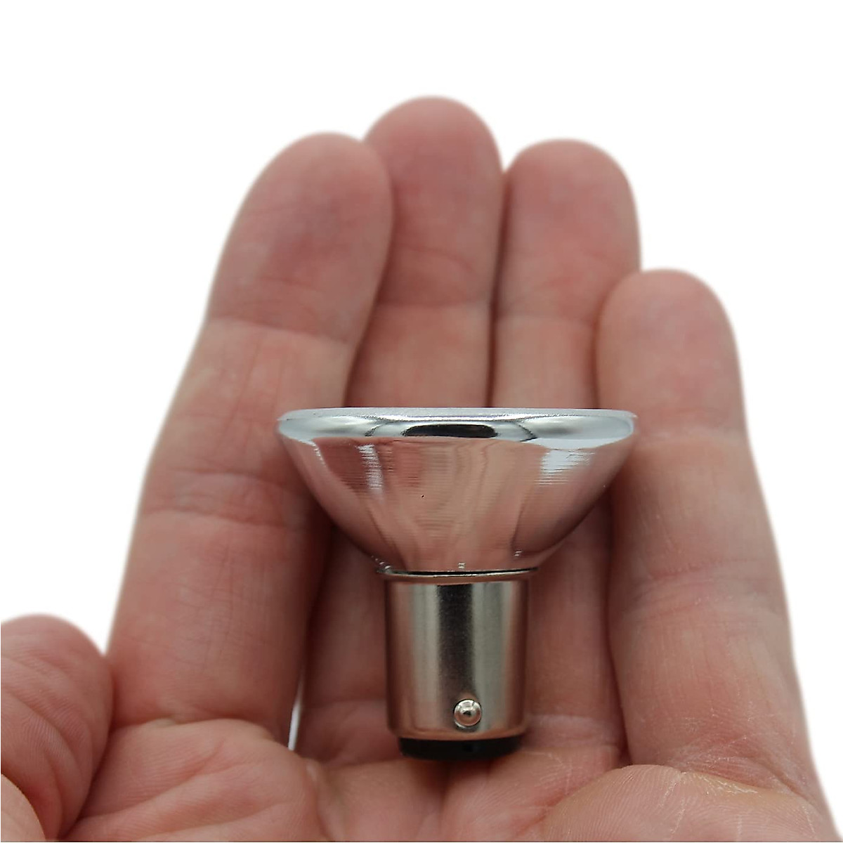 lumenivo Elevator Bulb MR11 Fixture 12V 20 Watt Replacement Bulb Frosted Glass Halogen Bayonet Light Bulb (BA15D) - Can Be Used to Replace a 6435 Phillips Halogen Reflector Lamp 12V 20W - 1 Pack