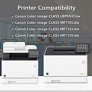 2 Pack Cartridge 046 Black Toner Cartridge Replacement for Canon Color Image Class LBP654Cdw MF735Cdw MF731Cdw MF733Cdw Printer,Sold by TopInk